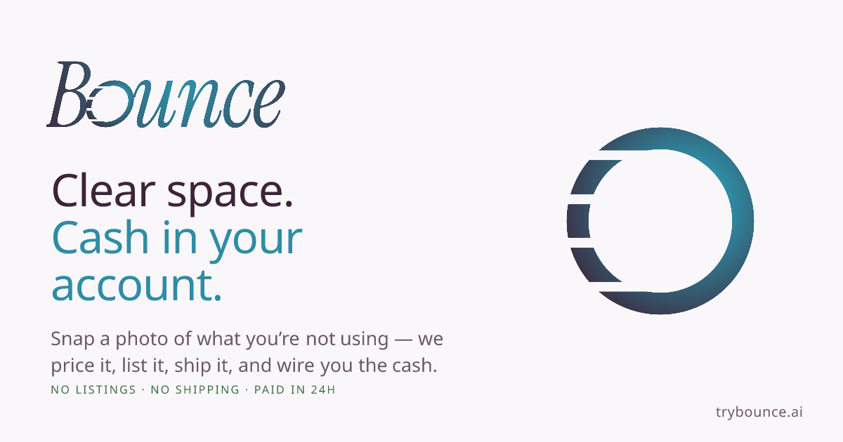 Bounce — Out with the old. In with the new you. | Bounce